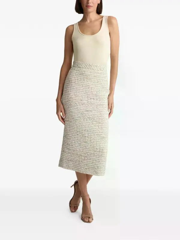 St. John Azure Tweed Skirt