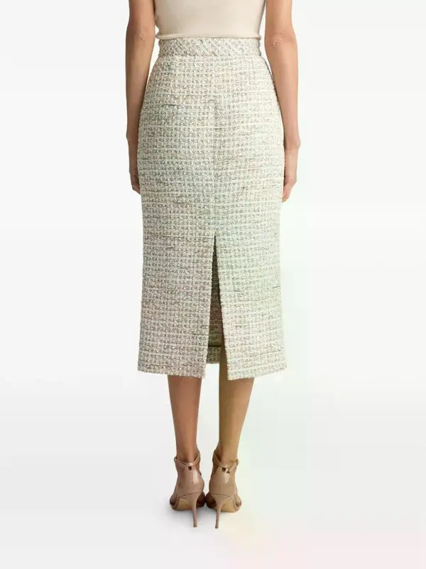 St. John Azure Tweed Skirt
