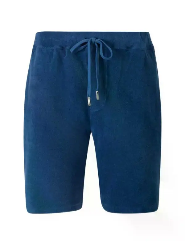 Fedeli Terry Bermuda Shorts - Blue