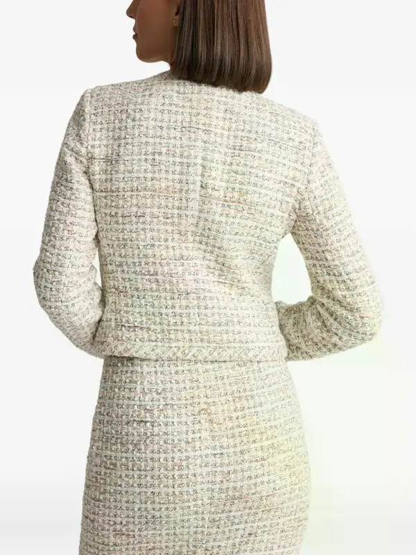 St. John Tweed Jacket With Chain Detail