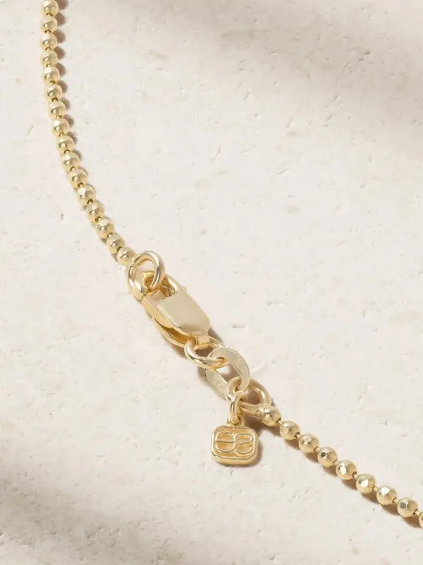 SYDNEY EVAN 14-karat 'caged Albert' Diamond Necklace