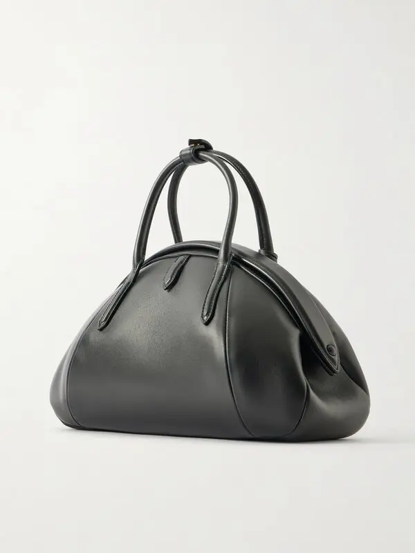 Alaïa Leather Shoulder Bag - Black