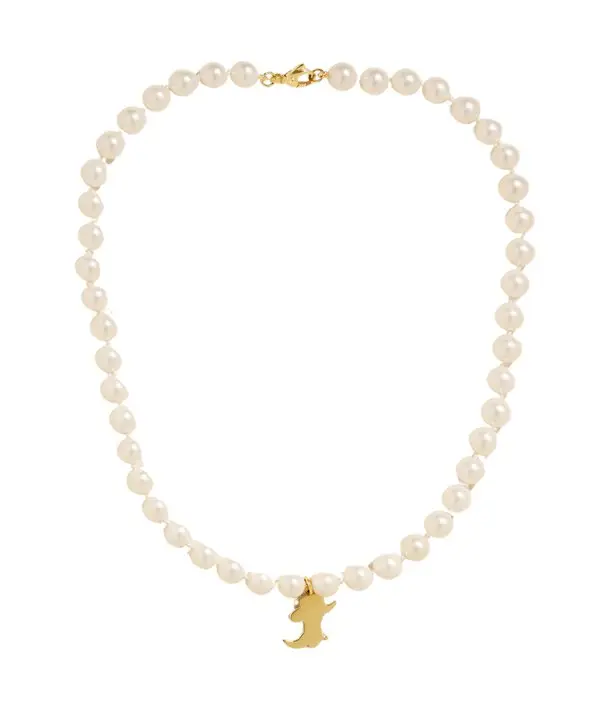 Established 14-karat And Pearl Necklace - Gold