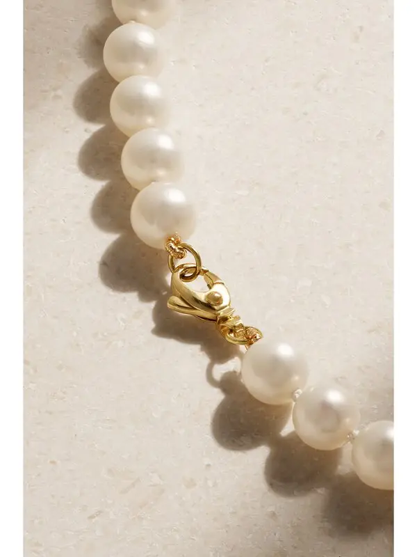 Established 14-karat And Pearl Necklace