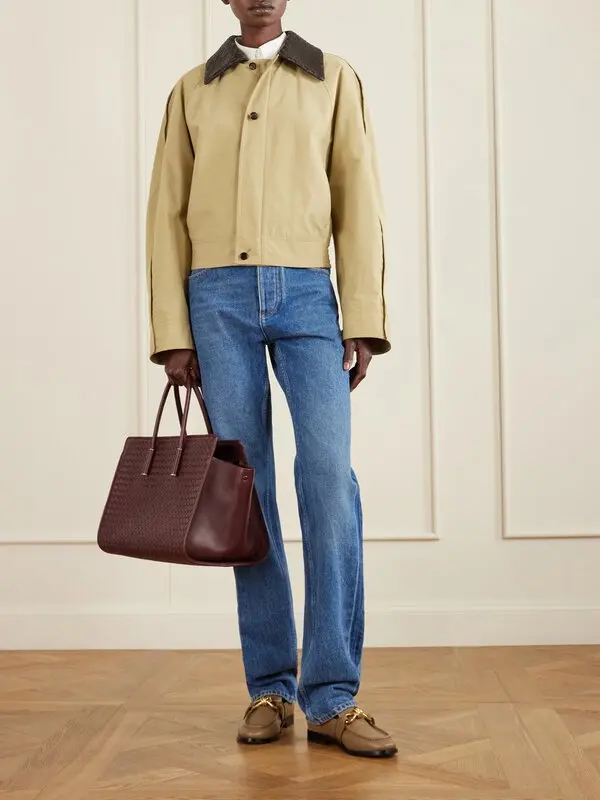 Bottega Veneta Astaire Embellished Leather Loafers - Brown