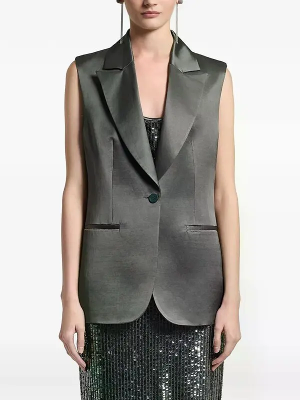Peserico Shawl Collar Pocket Waistcoat