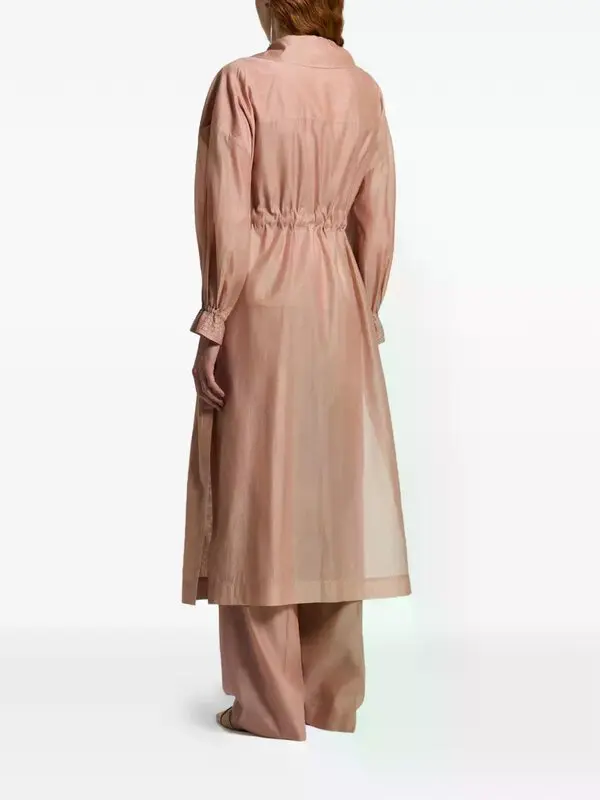 Peserico Belted Coat With Collar