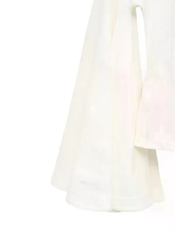 Jacquemus Long-sleeved Tie Blouse - Neutrals