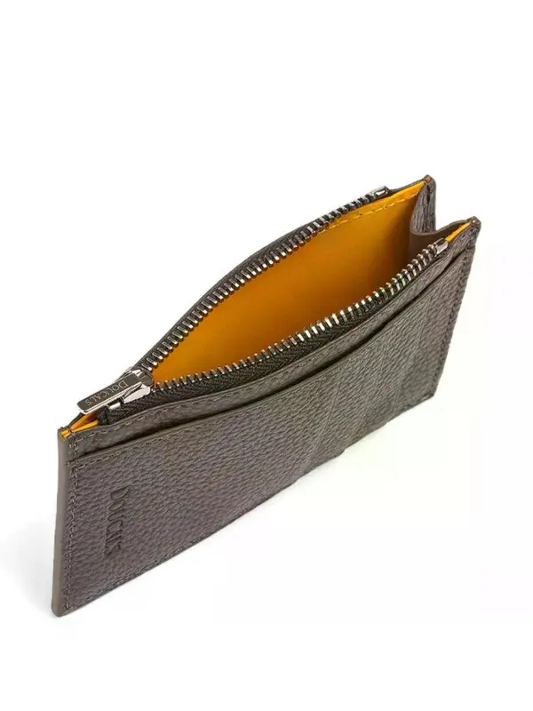 DOUCAL'S Mud Leather Zip Card Holder