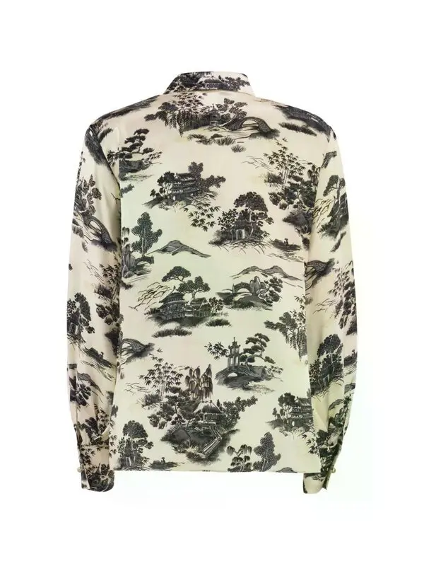 Max Mara Landscape Jewelled Shirt - Neutrals