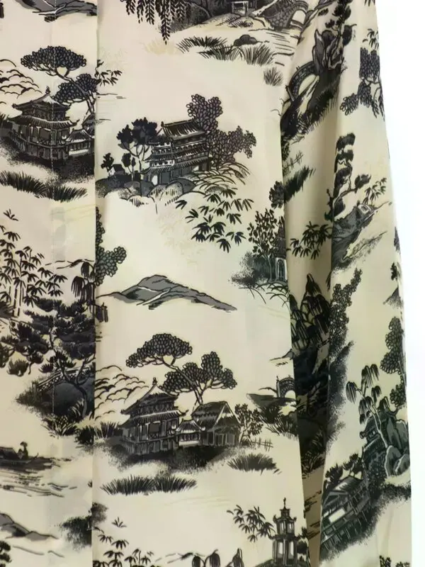 Max Mara Landscape Jewelled Shirt - Neutrals