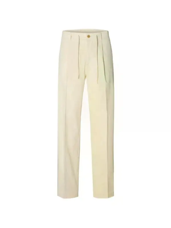 SELECTED Pleated Tape Trousers - Neutrals