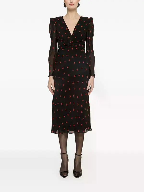 NISSA Printed Midi Dress