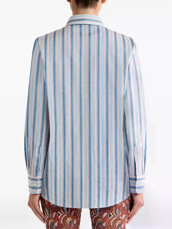 Etro Striped Shirt With Paisley Print