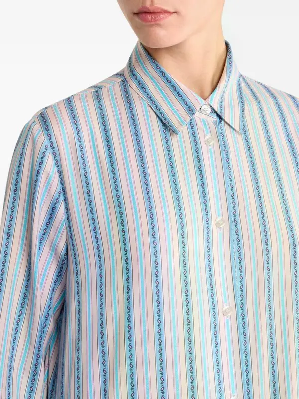 Etro Striped Shirt With Paisley Print