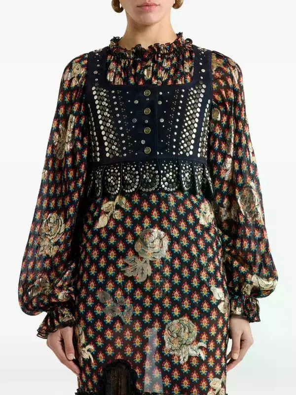 Etro Studded Leather Vest