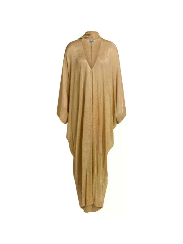 Alberta Ferretti V-neck Split Midi Kaftan