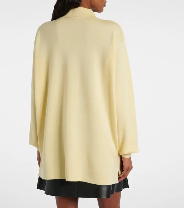 Loewe Cashmere And Silk-blend Polo Sweater - Yellow