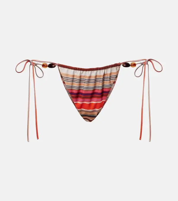 Faithfull The Brand Ombra Striped Bikini Bottoms - Multicoloured