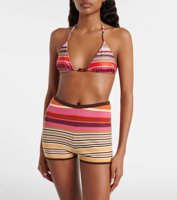 Faithfull The Brand Playa Striped Shorts - Multicoloured