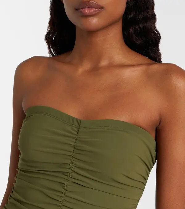 KARLA COLLETTO Basics Gathered Swimsuit - Green