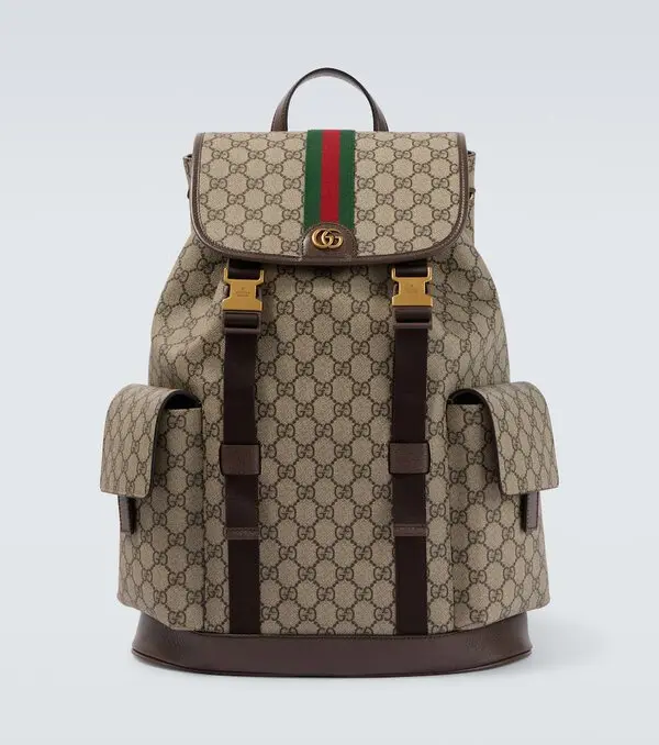 Gucci Ophidia Gg Canvas Large Backpack - Beige