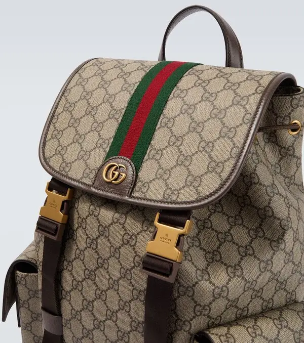 Gucci Ophidia Gg Canvas Large Backpack - Beige