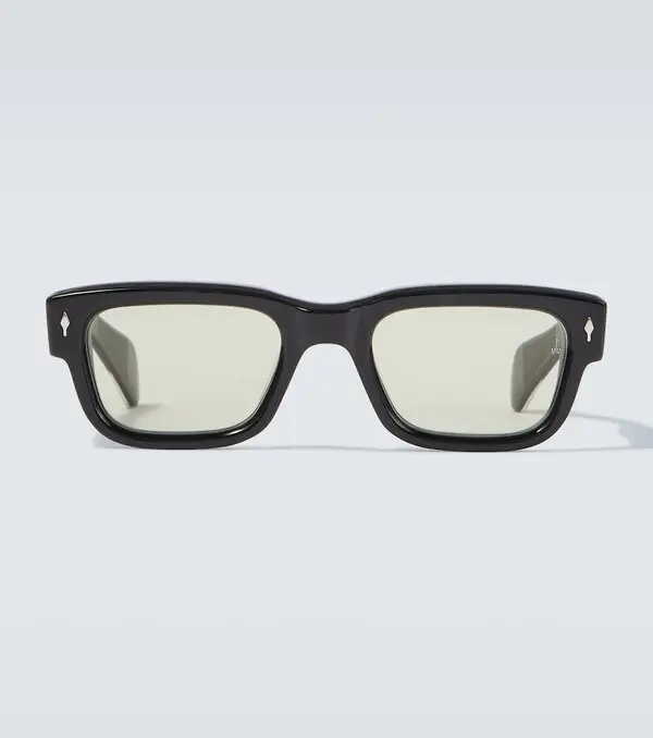 JACQUES MARIE MAGE Jeff Square Sunglasses - Black