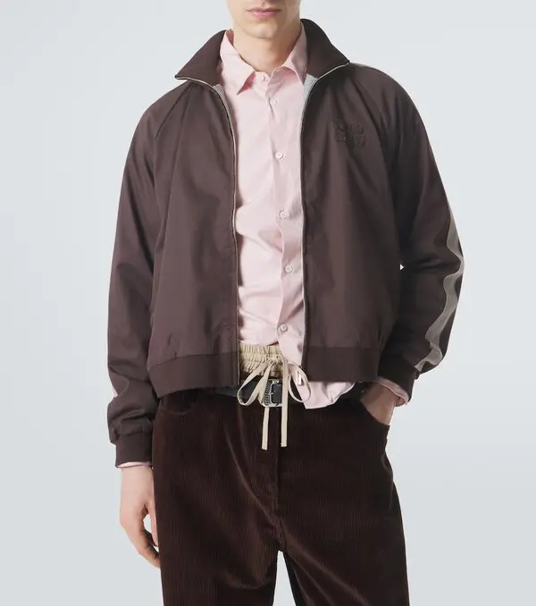 Miu Miu Cotton Twill Track Jacket