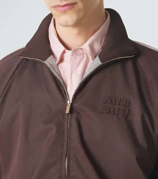 Miu Miu Cotton Twill Track Jacket