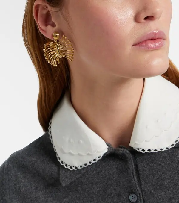 Miu Miu Oversized Earrings - Gold