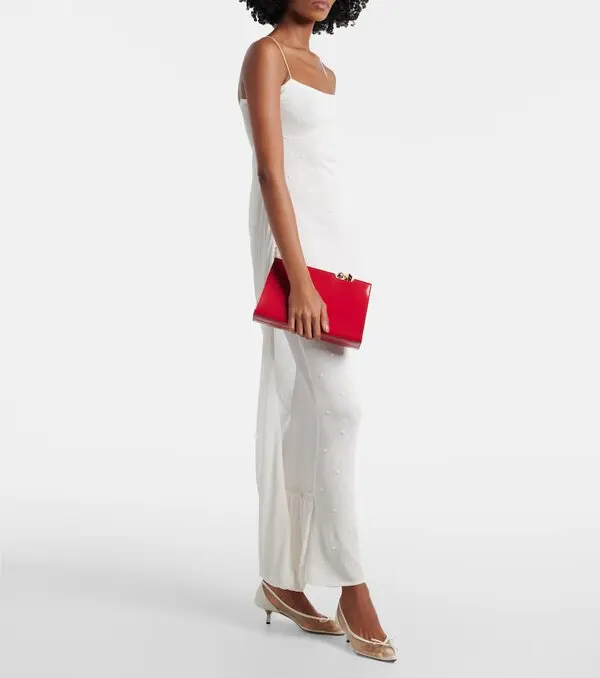 Jacquemus Salon Leather Clutch - Red