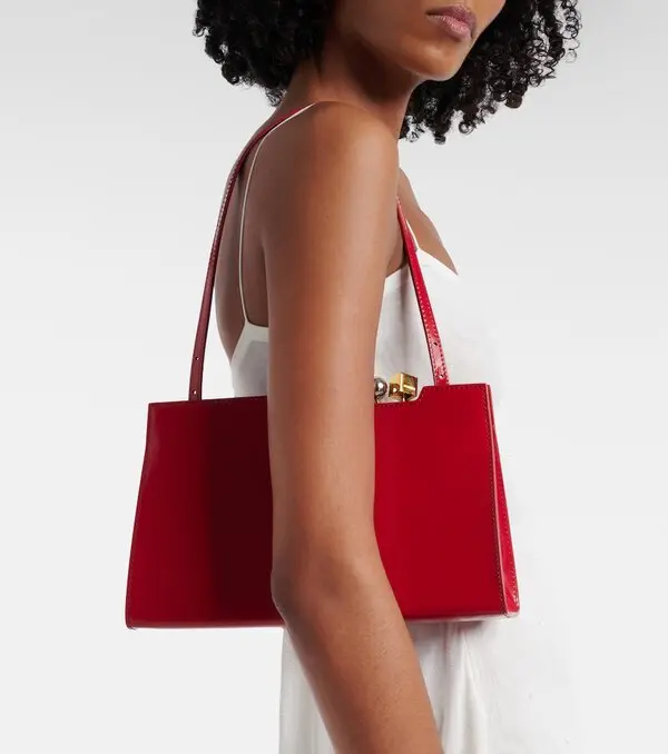Jacquemus Salon Leather Clutch - Red