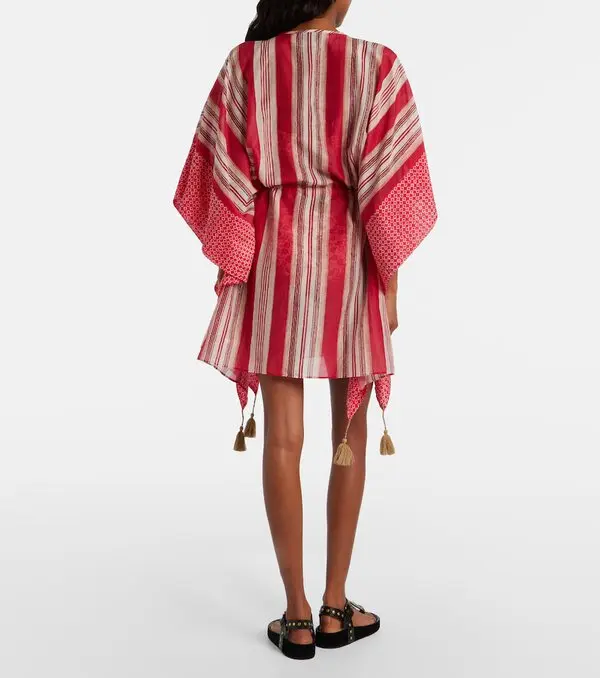 Isabel Marant Étoile Printed Cotton And Silk Kaftan - Red