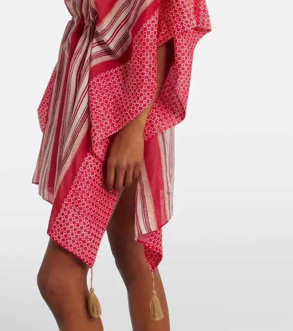 Isabel Marant Étoile Printed Cotton And Silk Kaftan - Red