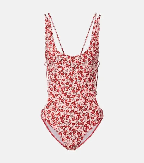 Isabel Marant Étoile Floral One-piece Swimsuit - Red