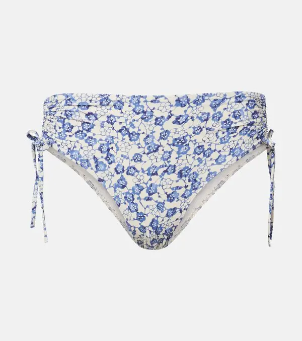 Isabel Marant Étoile Prudige Floral Bikini Bottoms - Blue