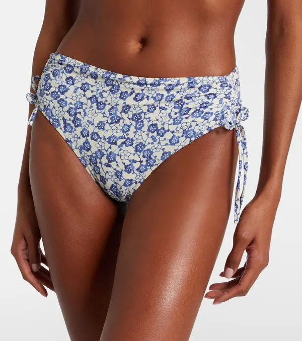 Isabel Marant Étoile Prudige Floral Bikini Bottoms - Blue