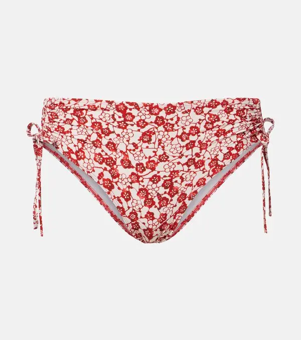 Isabel Marant Étoile Prudige Floral Bikini Bottoms - Red