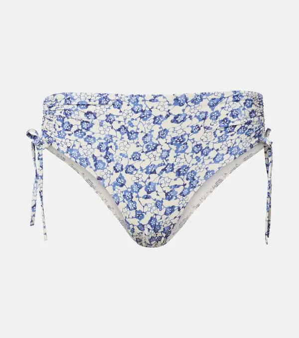 Isabel Marant Prudige Floral Bikini Bottoms - Blue