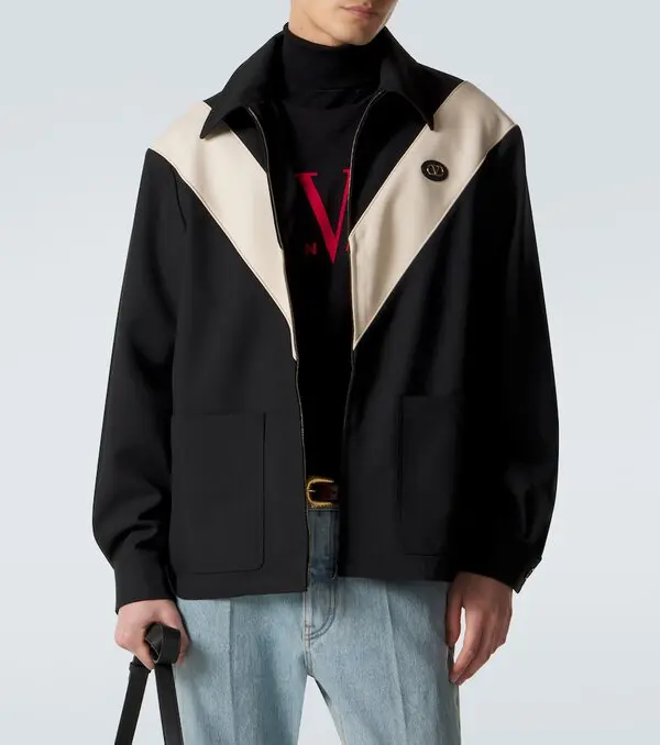 Valentino Garavani Vlogo Gabardine Jacket