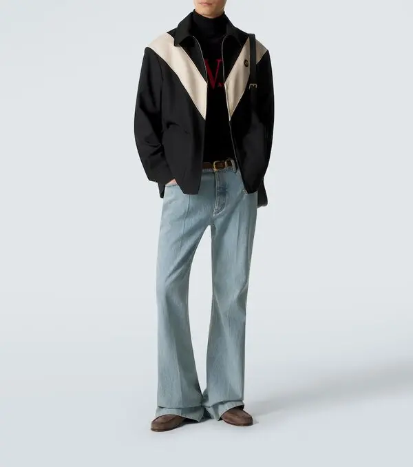 Valentino Garavani Vlogo Gabardine Jacket