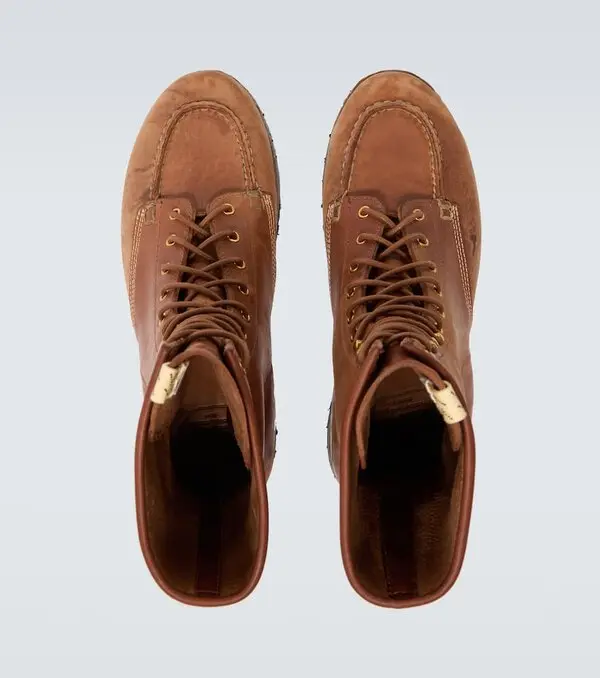 Visvim Scout Moc Leather Lace-up Boots - Brown