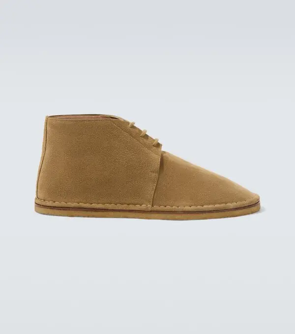 THE ROW Nicola Suede Desert Boots - Brown
