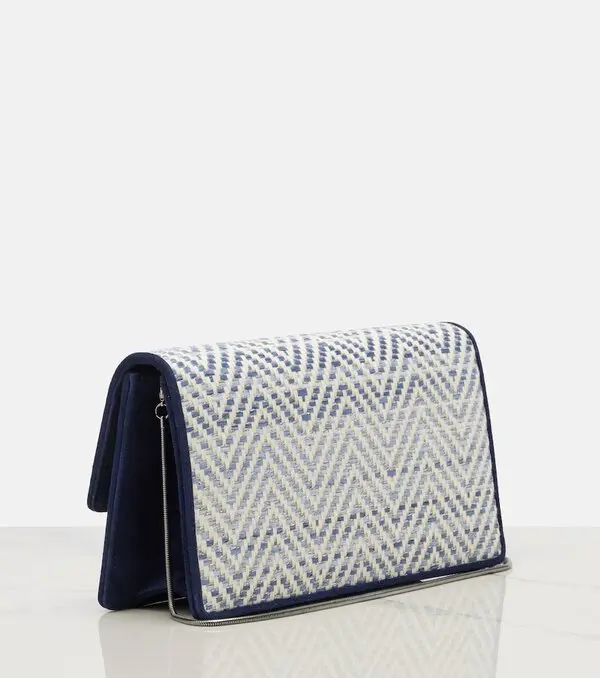 Manolo Blahnik Capripla Raffia Clutch