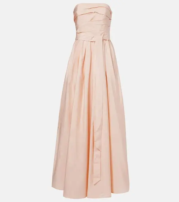 Max Mara Quinoa Belted Gown - Pink