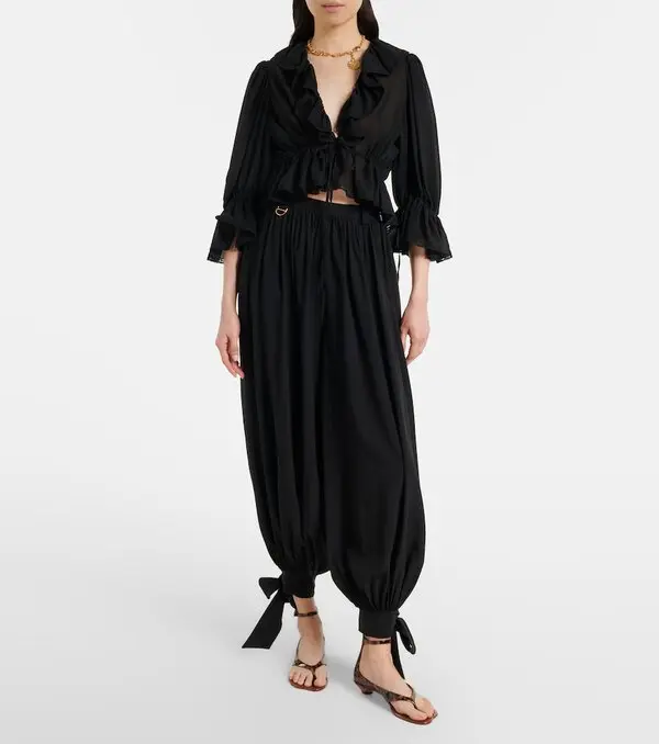 Chloé Silk Crêpe De Chine Balloon Pants