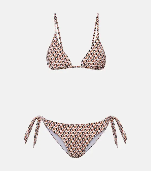 Max Mara Baobab Printed Bikini - Brown