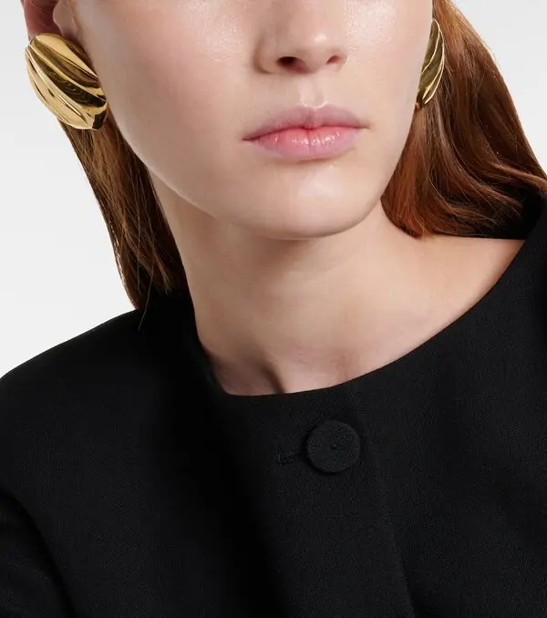 Chloé Pleated Clip-on Earrings - Gold