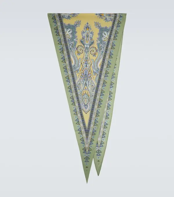 Etro Printed Silk Scarf - Multicoloured